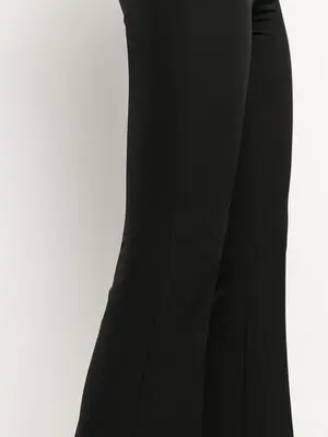 BLANCA VITA Fitted Flare Trousers - Black