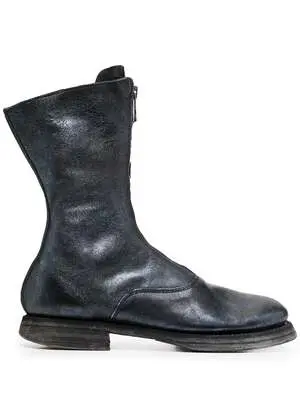 Guidi Front-zip Ankle Boots