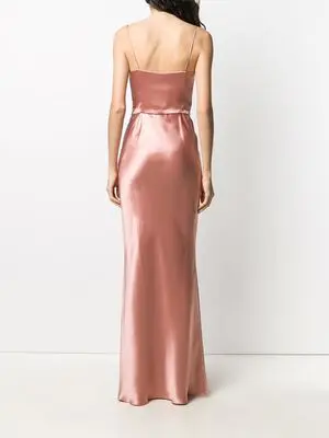 Dolce & Gabbana Silk Draped Maxi Dress