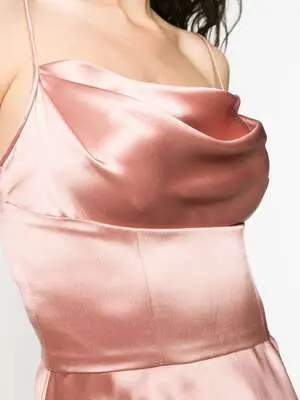 Dolce & Gabbana Silk Draped Maxi Dress