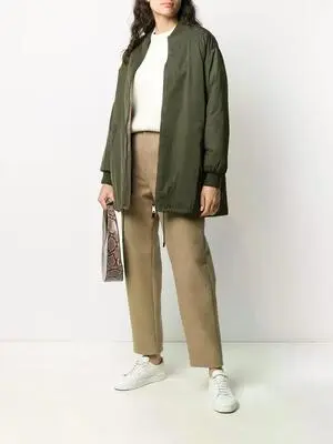 LISKA Oversize Bomber Jacket - Green