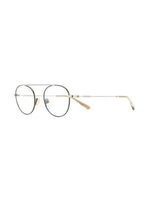 Calvin Klein Pilot Frame Eyeglasses - Metallic