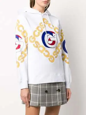 Gcds College Logo Print Hoodie