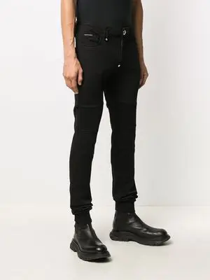 Philipp Plein Slim Fit Jogging Jeans - Black