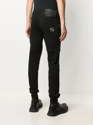 Philipp Plein Slim Fit Jogging Jeans - Black
