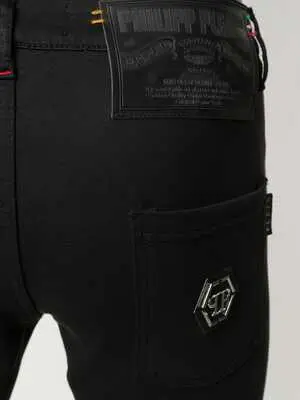 Philipp Plein Slim Fit Jogging Jeans - Black