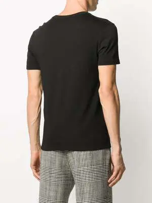 TOM FORD V-neck Cotton T-shirt - Black
