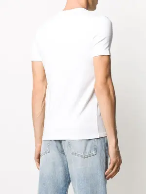 TOM FORD V-neck Cotton T-shirt - White