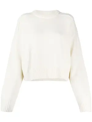 Loulou De Saison Loulou Studio Cropped Knit Jumper - Neutrals