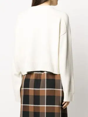 Loulou De Saison Loulou Studio Cropped Knit Jumper - Neutrals