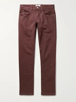 Men's Burgundy Jeans