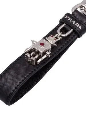 Prada Logo-plaque Keychain