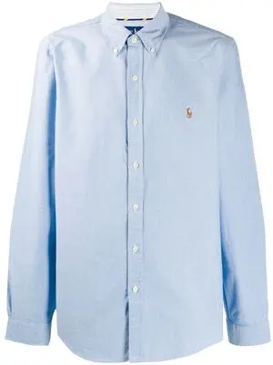 Polo Ralph Lauren Logo Long-sleeve Shirt - Blue