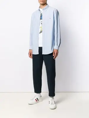 Polo Ralph Lauren Logo Long-sleeve Shirt - Blue