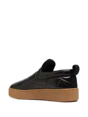 Bottega Veneta Leather Slip-on Sneakers