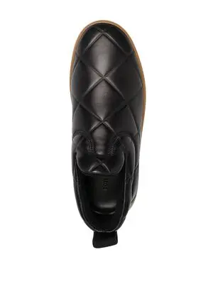 Bottega Veneta Leather Slip-on Sneakers