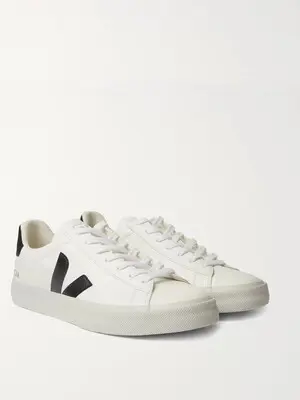 VEJA Campo Rubber-trimmed Leather Sneakers