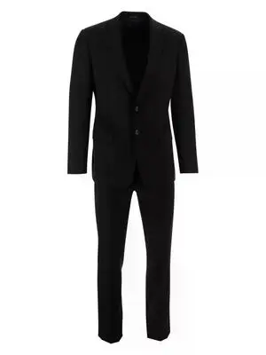 Giorgio Armani Wool Two-piece Suit - Black