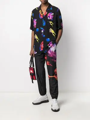 COUNTY OF MILAN Flower Print Track Pants