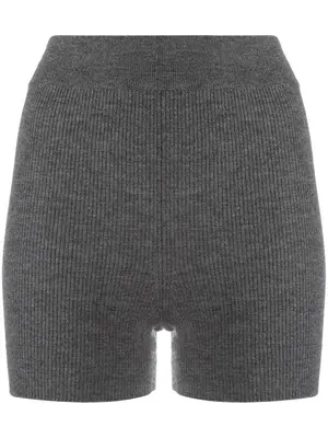 Cashmere In Love Alexa Ribbed-knit Biker Shorts