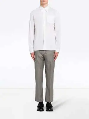 Prada Triangle-logo Cotton Shirt