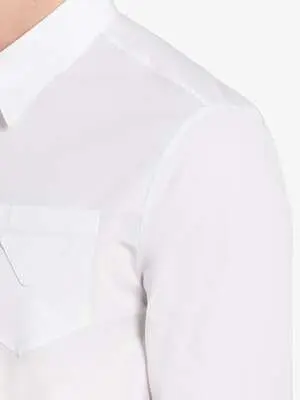 Prada Triangle-logo Cotton Shirt