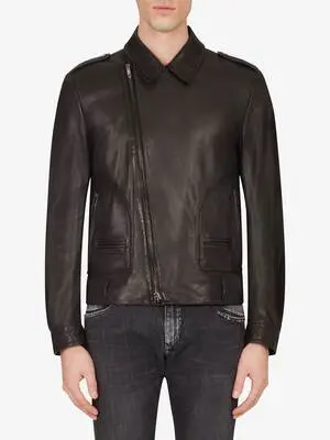 Dolce & Gabbana Leather Biker Jacket
