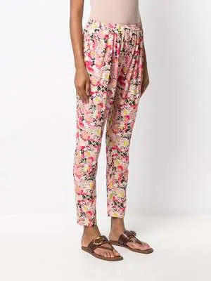 Stella McCartney Floral Print Cotton Trousers