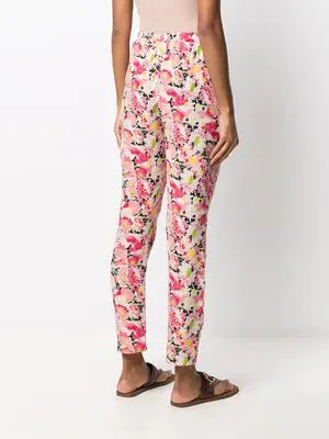 Stella McCartney Floral Print Cotton Trousers