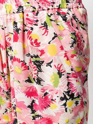 Stella McCartney Floral Print Cotton Trousers