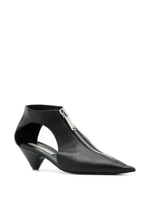 Stella McCartney Cut-out Zip Ankle Pumps