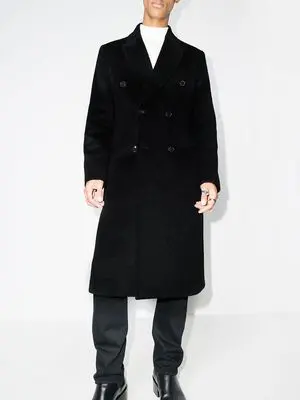 Our Legacy Peak-lapel Double-breasted Coat - Black