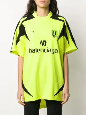 Balenciaga Logo Print Football T-shirt