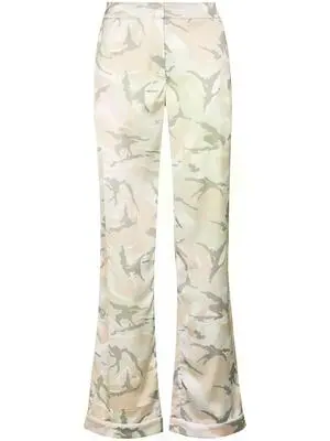 Off-white Mid Rise Pants For Women