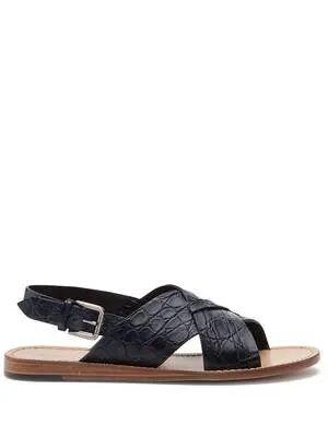 Croc Effect Sandals For Men