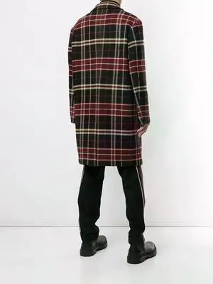PORTS V Checkered Single-breasted Coat