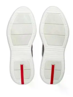 Prada America's Cup Panelled Sneakers - Red