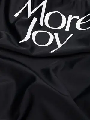 MORE JOY Logo Print Swimsuit