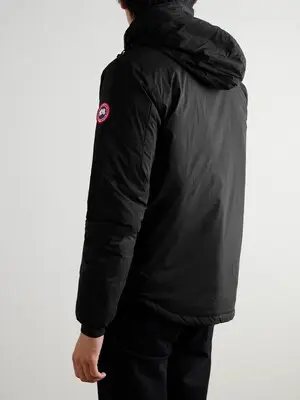 Canada Goose Lodge Slim-fit Hooded Down Jacket - Black