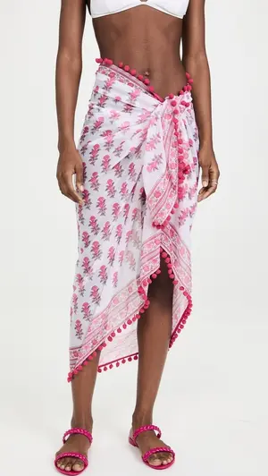 Playa Lucila Border Print Sarong