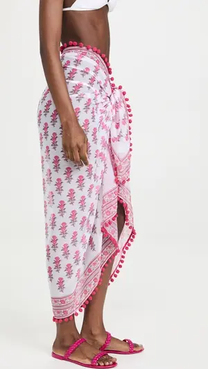 Playa Lucila Border Print Sarong