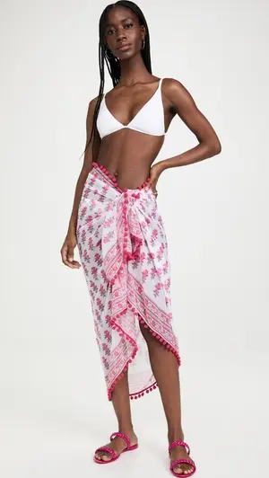 Playa Lucila Border Print Sarong