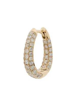 Jacquie Aiche 14kt Yellow Inside Out Diamond Hoop Earring