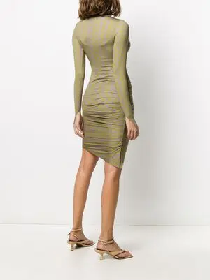 MAISIE WILEN Asymmetric Hem Geometric-print Dress