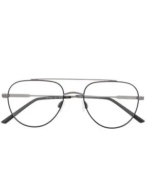 Calvin Klein Pilot-frame Glasses - Black
