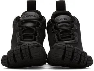Balenciaga - Balenciaga Black Finger Toe Low-Top Sneakers