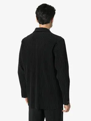 Issey Miyake Single-breasted Plissé Blazer