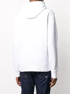 Tommy Hilfiger Embroidered Logo Drawstring Hoodie - White
