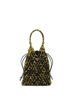 Prada Printed Nylon Mesh Bag