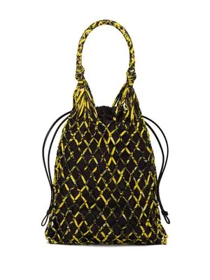 Prada Printed Nylon Mesh Bag